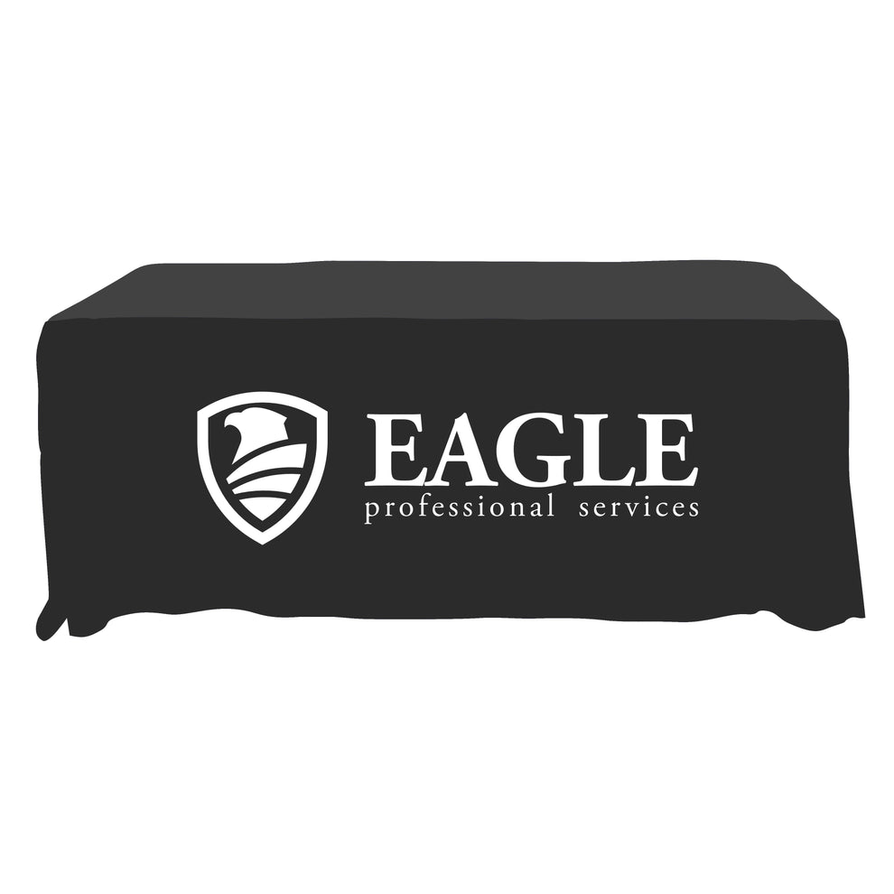 Economy Grade Custom Standard Drape Style Tablecloth - 8-Foot Table ...