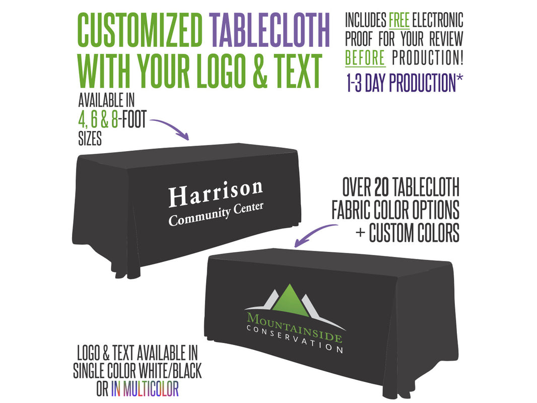 Custom Tablecloths – Carbon Graphic Design